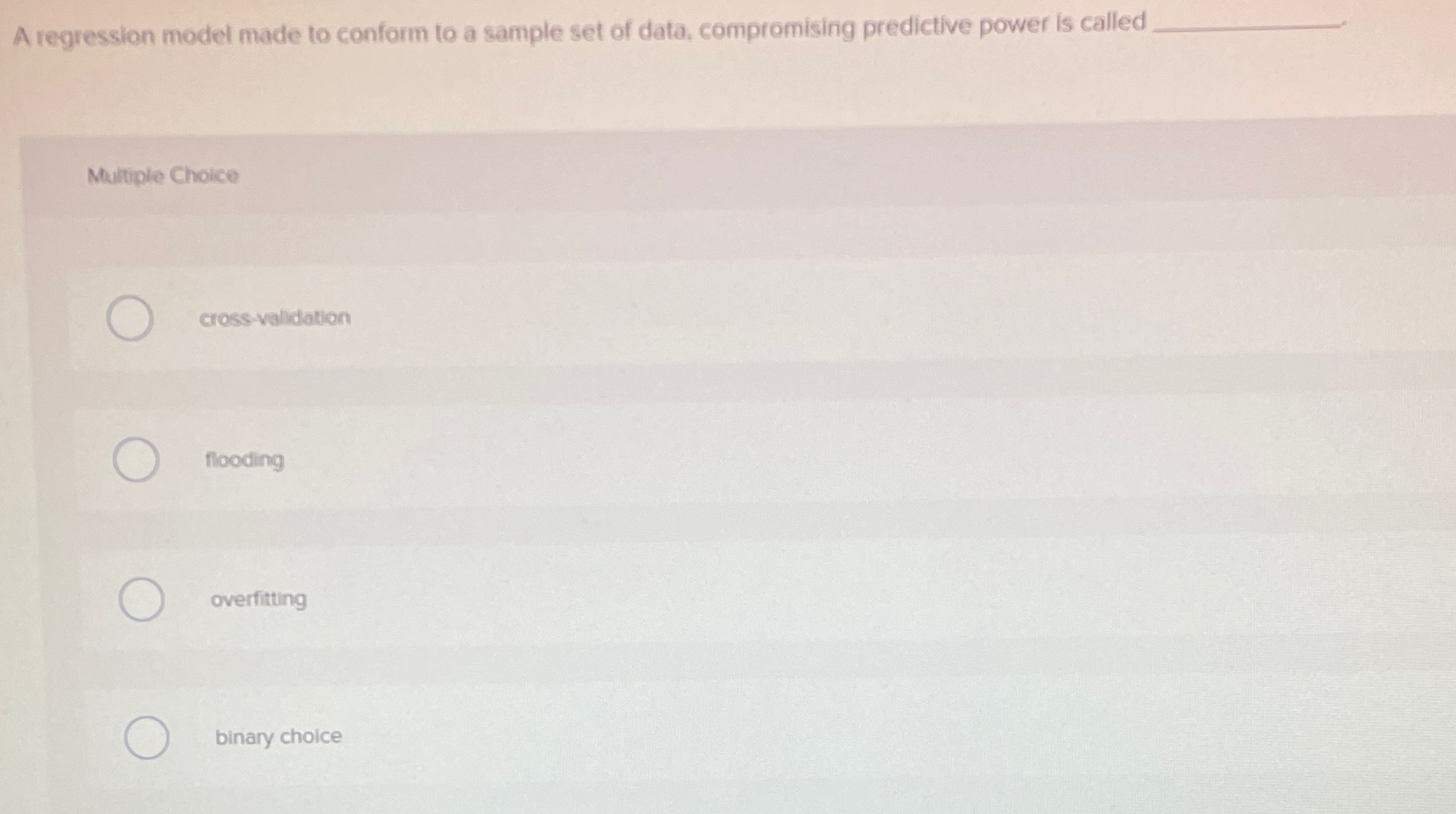 Solved A regression model made to conform to a sample set of | Chegg.com
