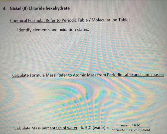 Solved 3. Magnesium Sulfate heptahydrate Chemical Formula: | Chegg.com