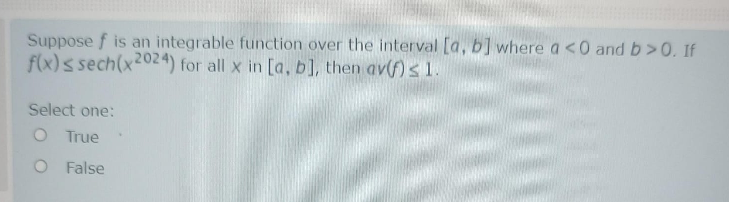 Solved Suppose f ﻿is an integrable function over the | Chegg.com
