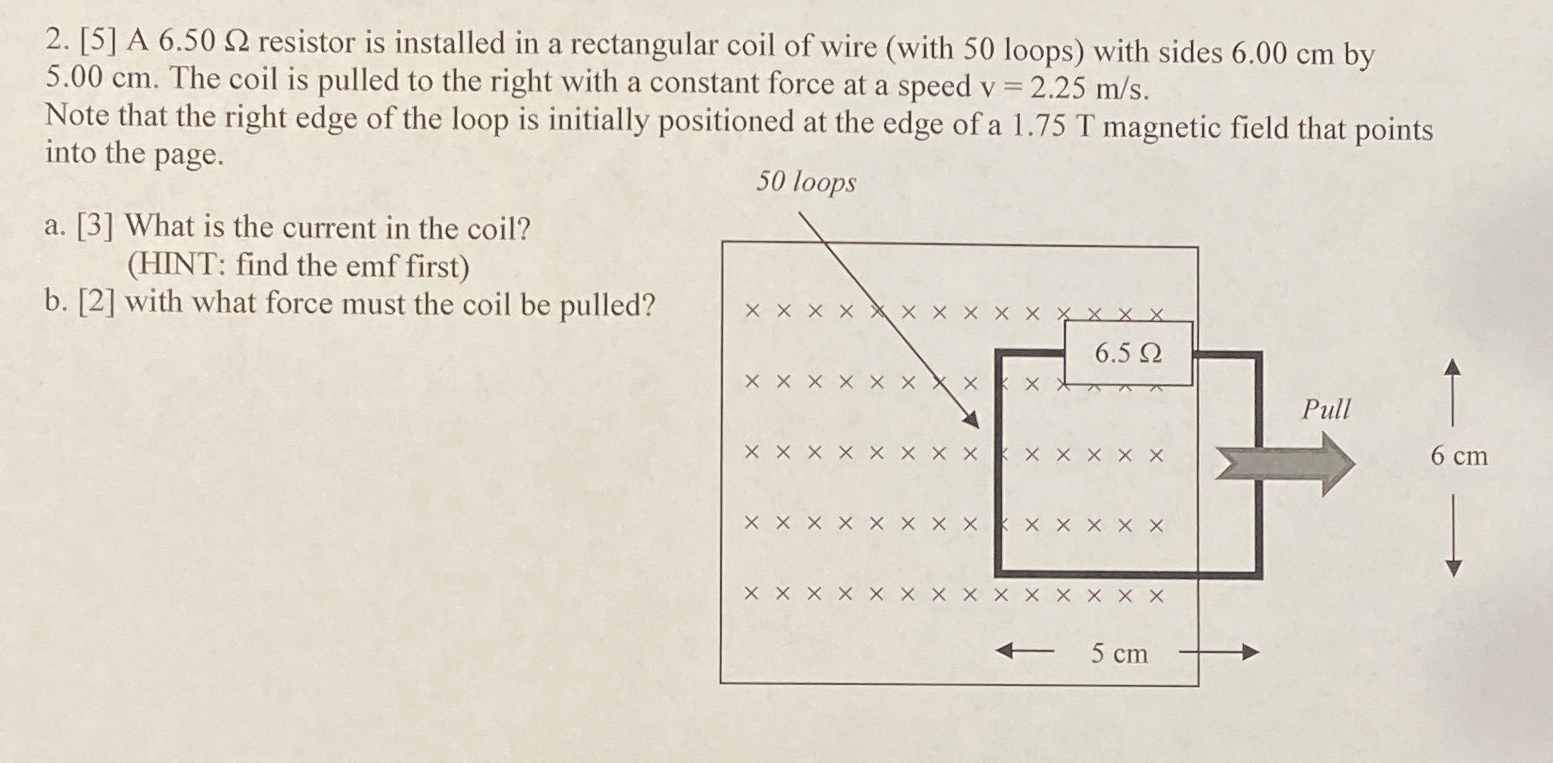 Solved [5] ﻿A 6.50Ω ﻿resistor is installed in a rectangular | Chegg.com