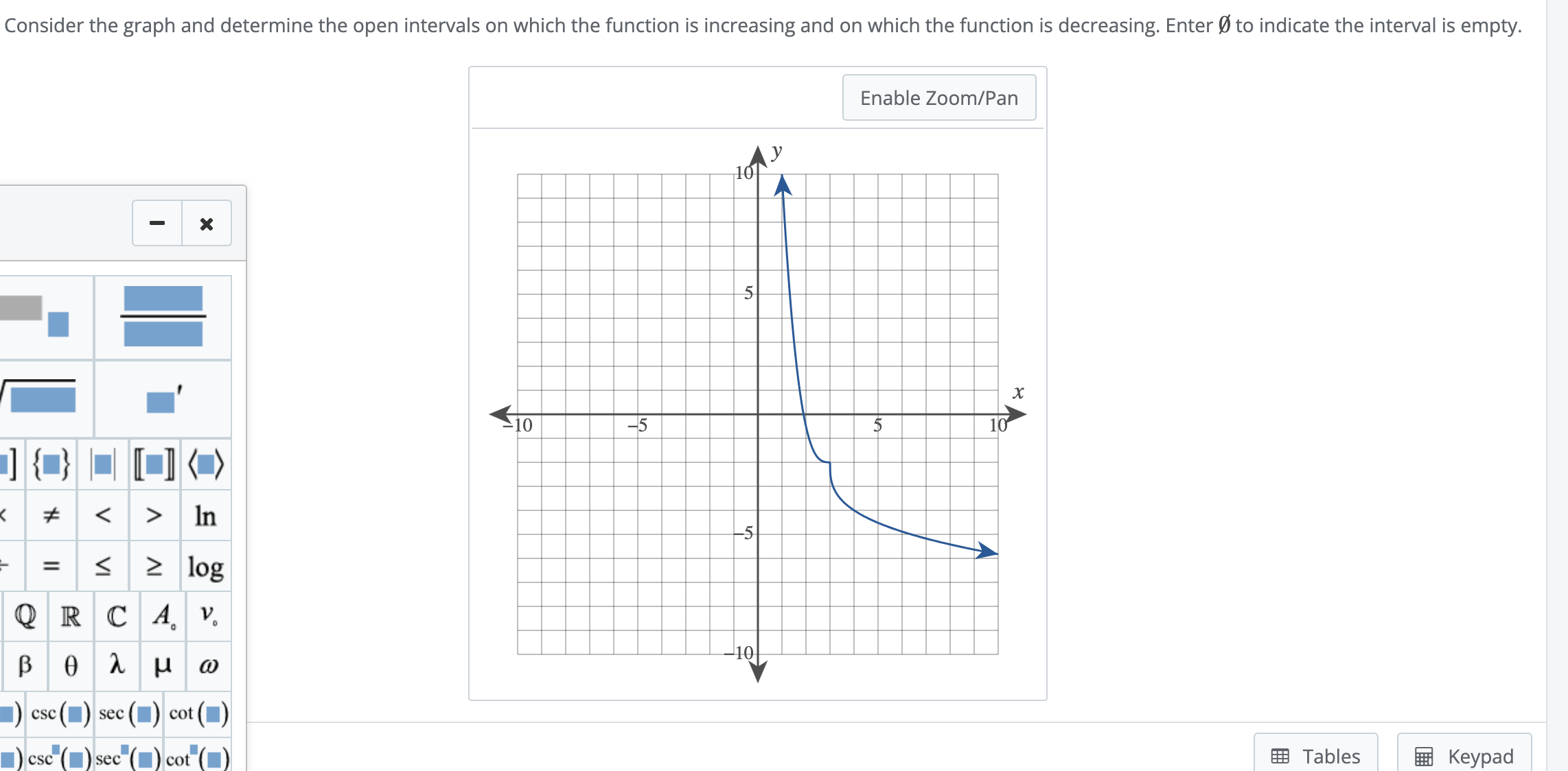 Solved Consider the graph and determine the open intervals | Chegg.com