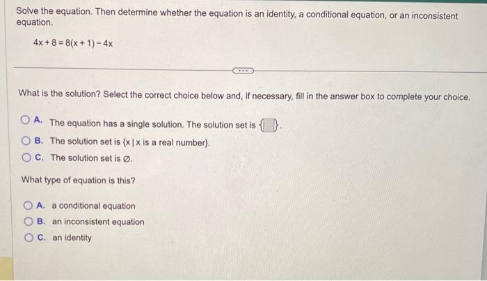 Solved Solve the equation. Then determine whether the | Chegg.com