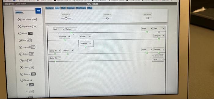 Solved aygundCode School PLC Fiddle Doce Start OHE Stop | Chegg.com