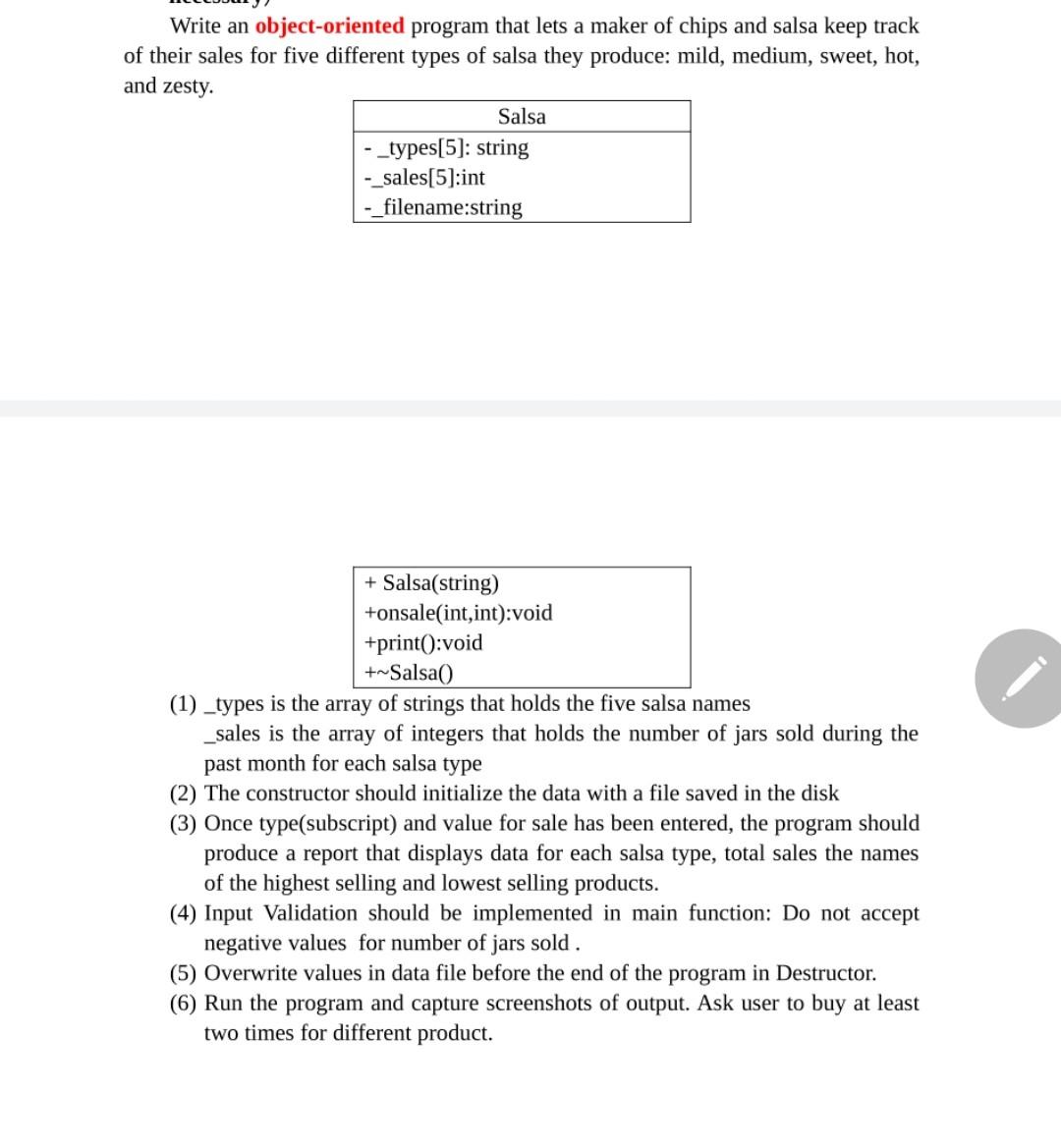 Solved Write An Object Oriented Program That Lets A Maker Of 2564