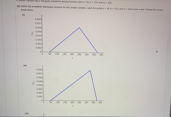 Solved om Variable has a triangular probability density | Chegg.com