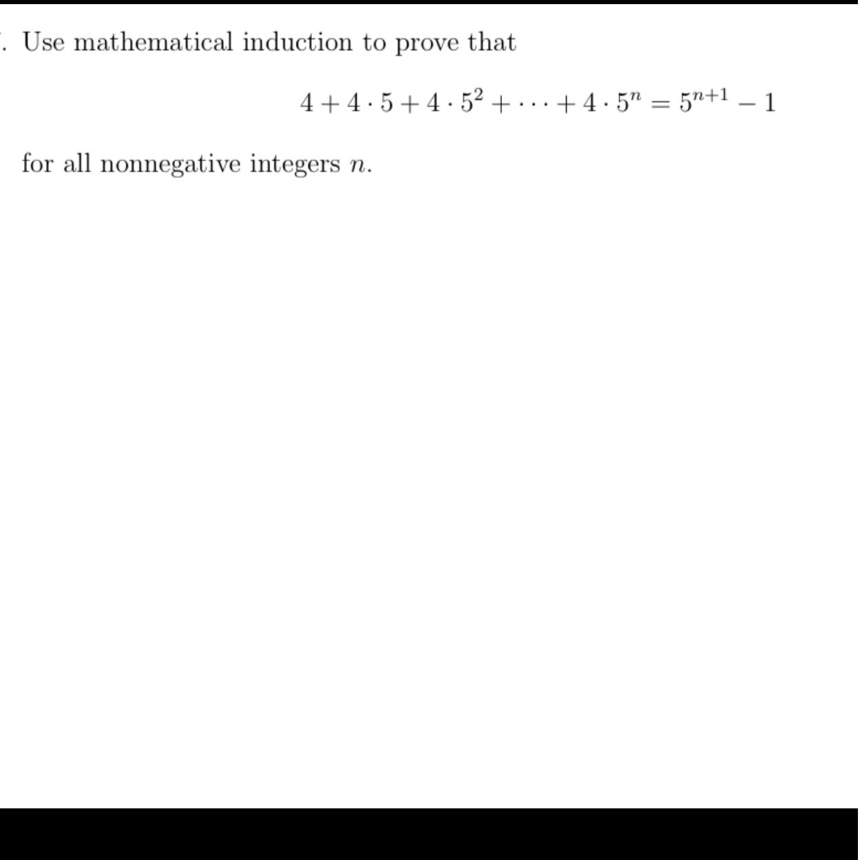 Solved Use mathematical induction to prove | Chegg.com