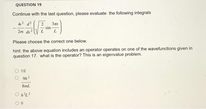 Solved Continue with the last question, please evaluate the | Chegg.com