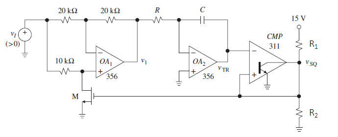Solved Design the provided voltage control oscillator (VCO) | Chegg.com