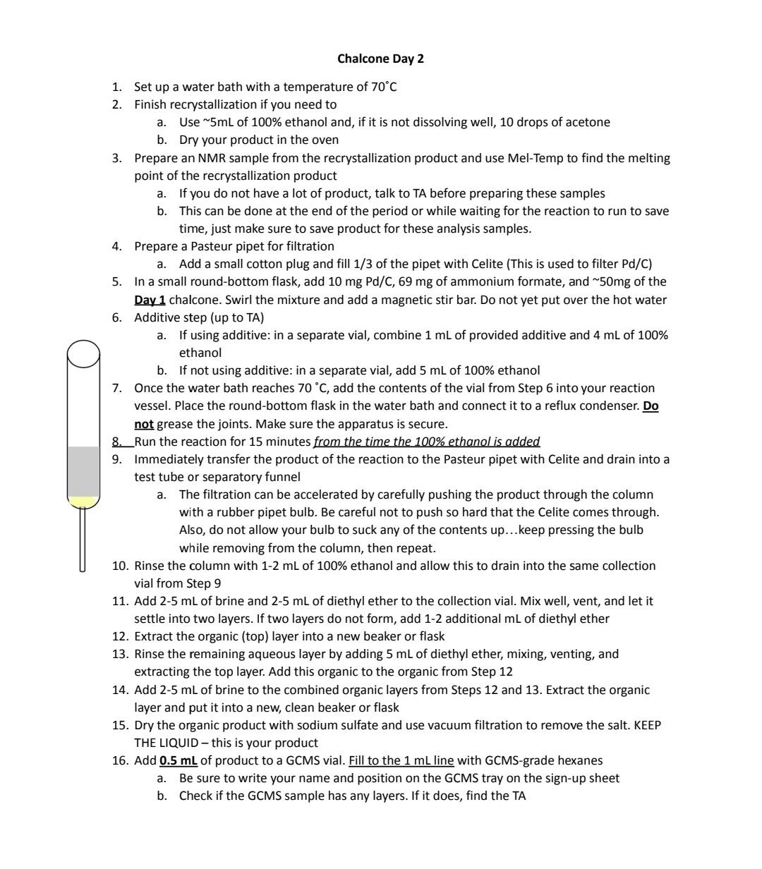 Solved Chalcone Reduction: The expected product of this | Chegg.com