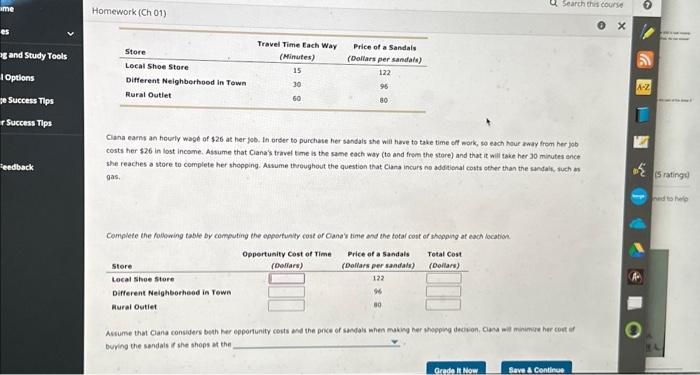 Solved 2. Determining opportunity cost Suppose that Clana is | Chegg.com Solved 2. Determining opportunity cost Suppose that Clana is | Chegg.com