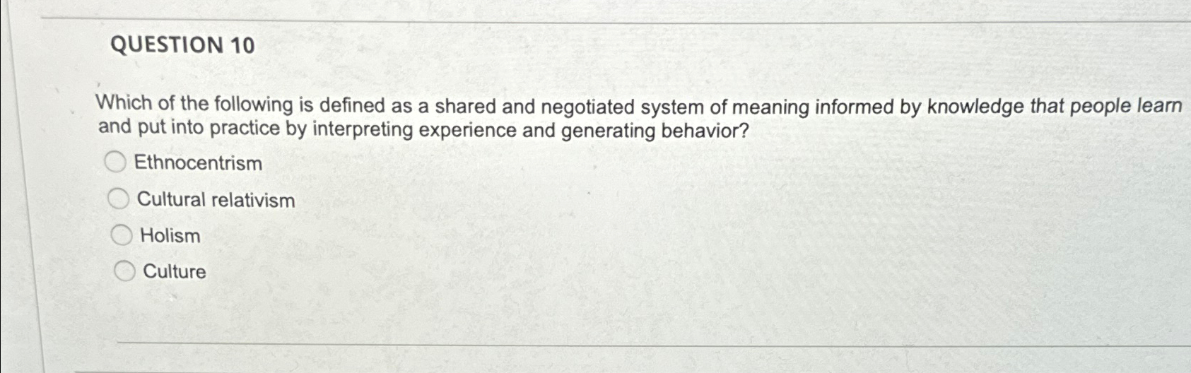 Solved QUESTION 10Which of the following is defined as a | Chegg.com