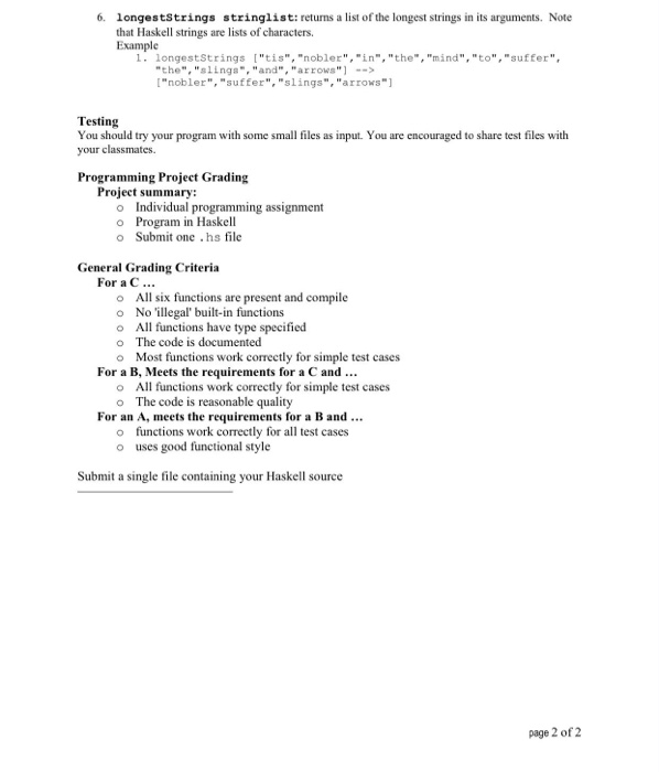 Solved Hello Haskell! Overview Most people only learn | Chegg.com