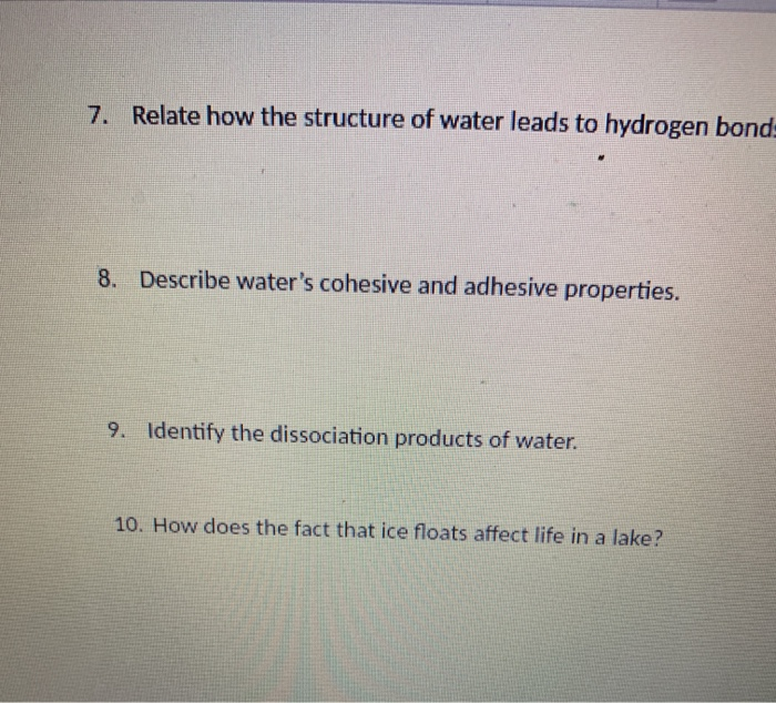 Solved Chapter 2: Nature of Molecules & the Properties of | Chegg.com