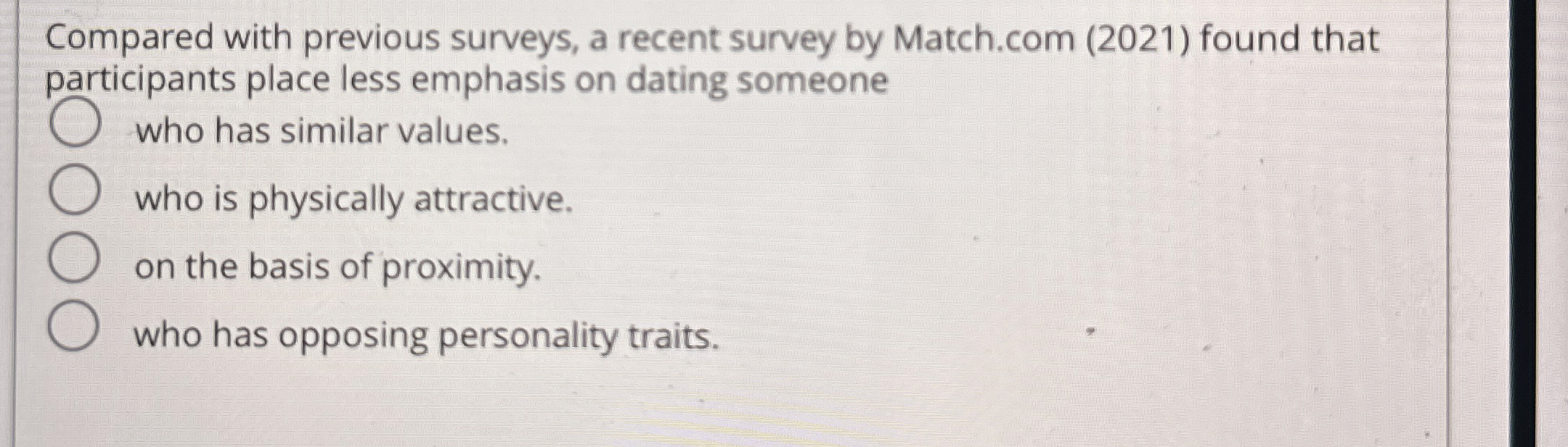 Solved Compared with previous surveys, a recent survey by | Chegg.com