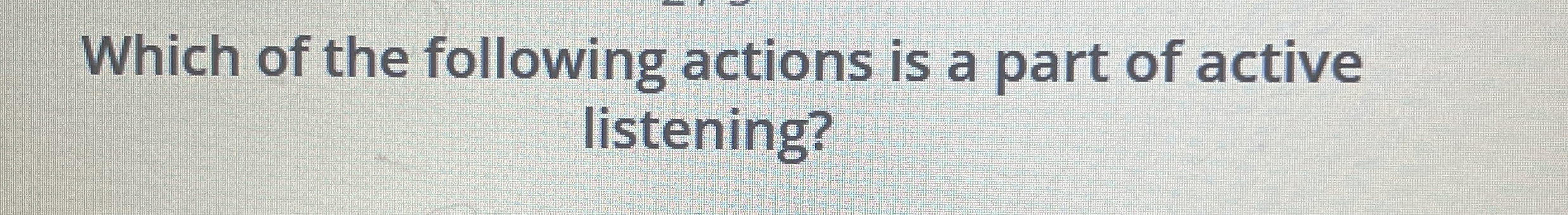 Solved Which of the following actions is a part of active | Chegg.com