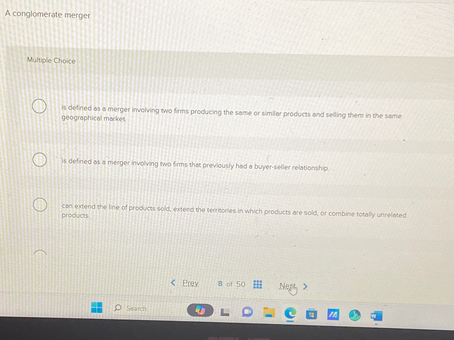 Solved A conglomerate mergerMultiple Choiceis defined as a | Chegg.com