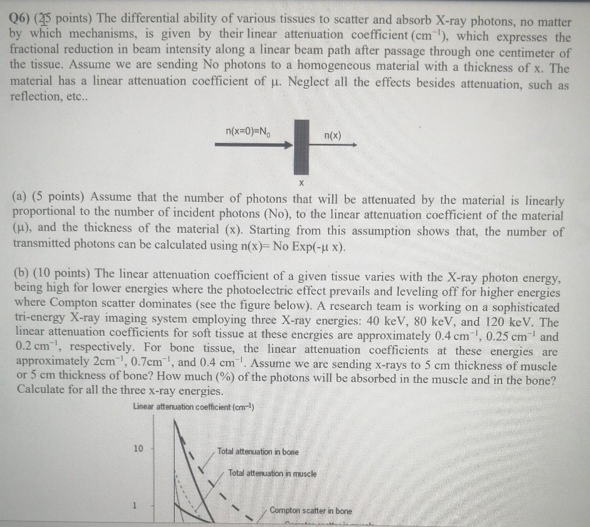 Q6) (25 points) The differential ability of various | Chegg.com