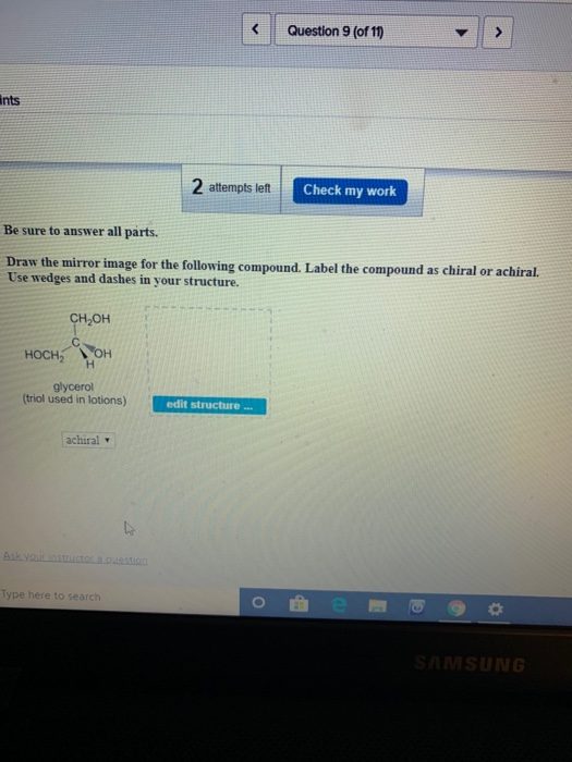 Solved Question 9 (of 11) ints 2 attempts left Check my work | Chegg.com