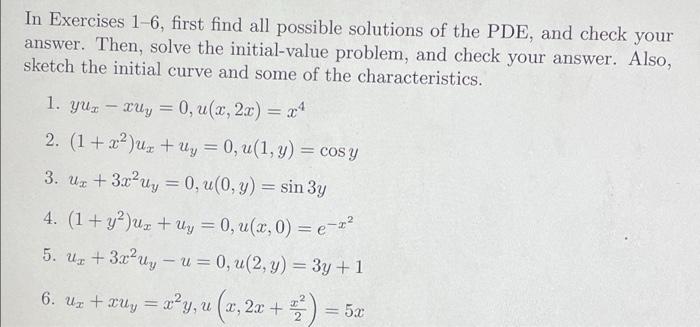 Solved - In Exercises 1-6, first find all possible solutions | Chegg.com