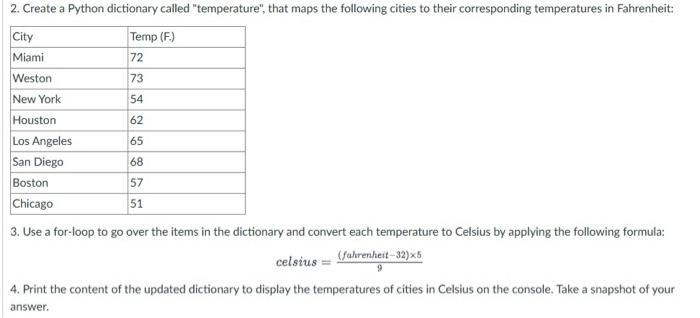 Solved \# dictionary = a collection of { key:value } pairs | Chegg.com