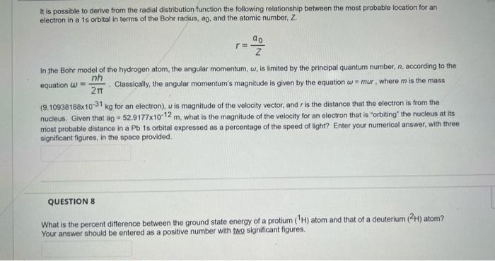 Solved It is possible to derive from the radial distribution | Chegg.com