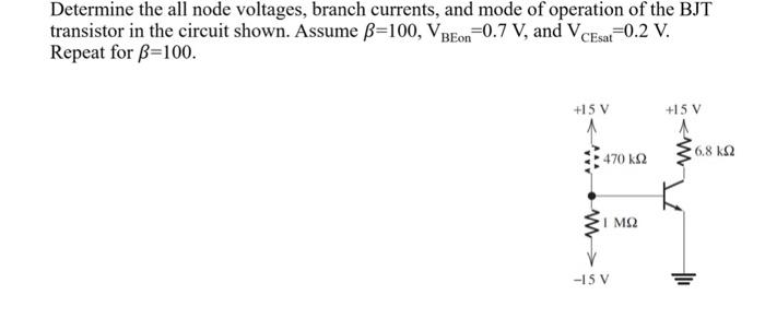Solved Determine the all node voltages, branch currents, and | Chegg.com