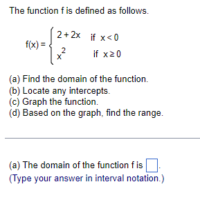 Solved The function f is ﻿defined as | Chegg.com