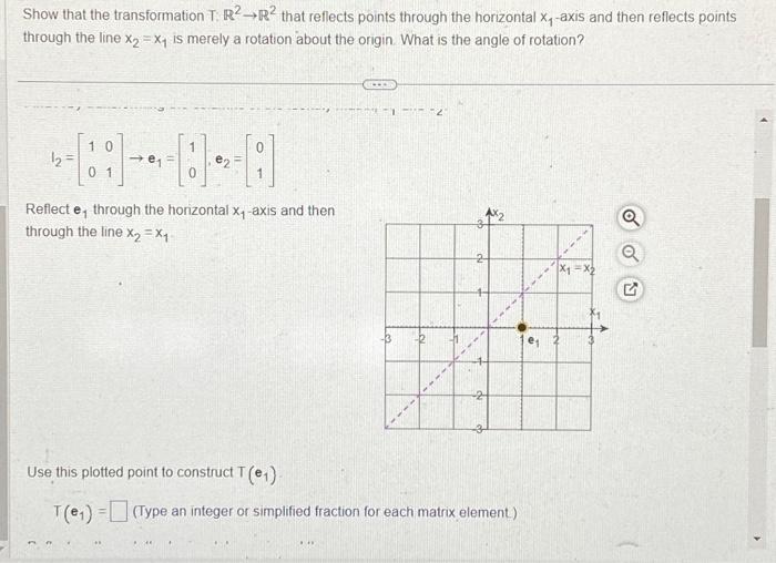 Solved Show that the transformation T:R2→R2 that reflects | Chegg.com