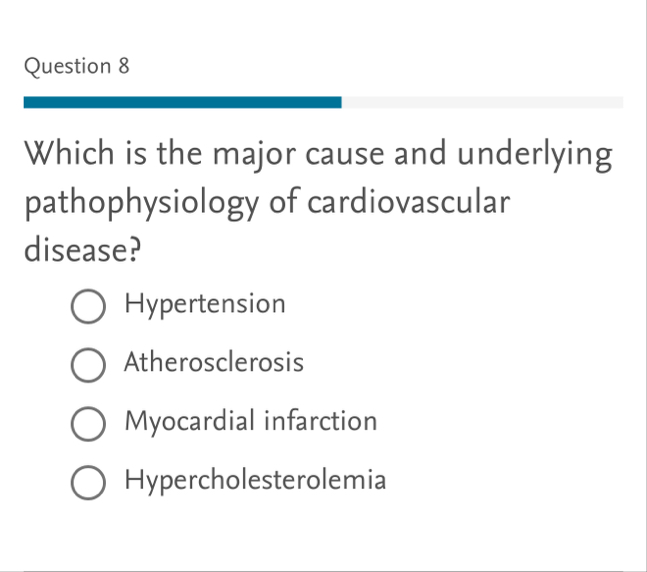 Solved Question 8Which is the major cause and underlying | Chegg.com