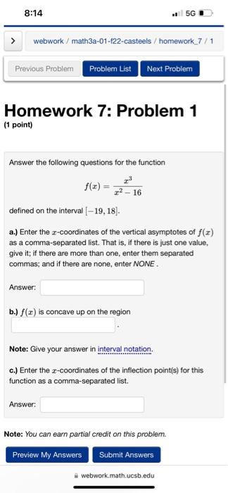 Solved Homework 7 Problem 1 1 Point Answer The Following