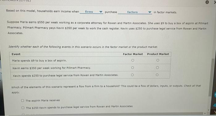 Solved The following diagram presents a circular-flow model | Chegg.com