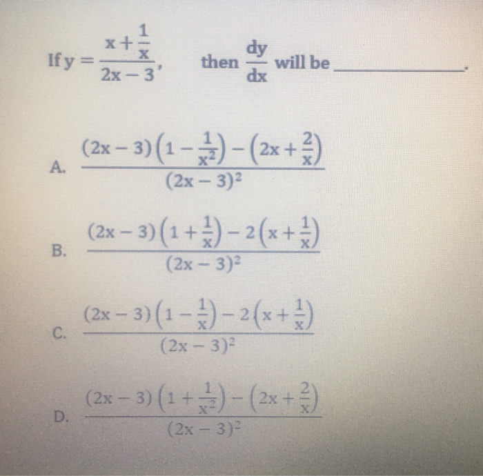 Solved A 2x 3 1 53 2x 3 2x 3 B 2x 3 1 Chegg
