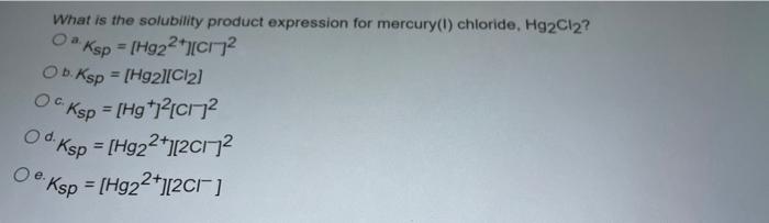 Ob Ksp What is the solubility product expression for | Chegg.com