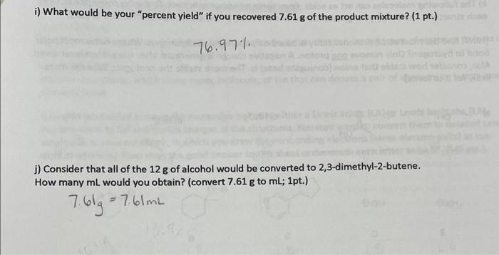 Solved h) We often calculate MF and MW values in order to | Chegg.com