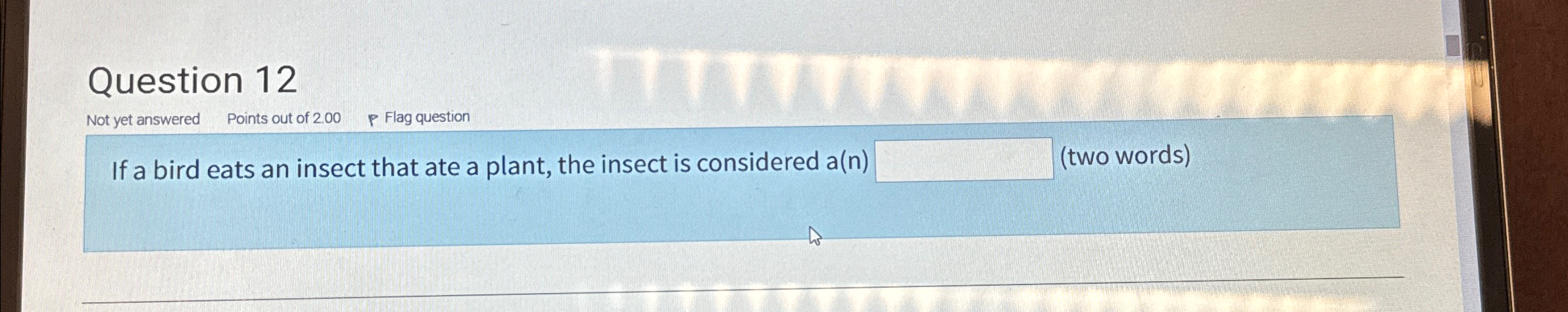 Solved Question 12Not yet answeredPoints out of 2.00Flag | Chegg.com Solved Question 12Not yet answeredPoints out of 2.00Flag | Chegg.com