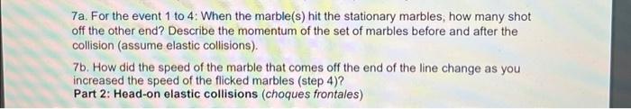 Solved Table 1. Collision Data-Moving and Stationary Marbles | Chegg.com
