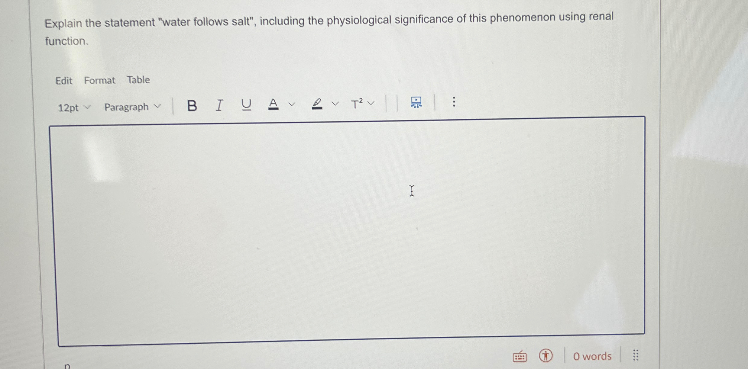 Solved Explain the statement "water follows salt", including | Chegg.com
