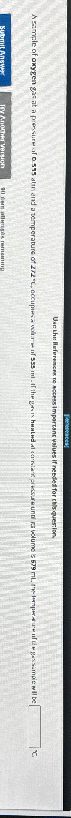 Solved [References]Use the References to access important | Chegg.com