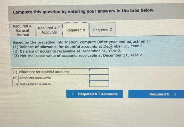 Solved The accounts recelvable balance for Renue Spa at | Chegg.com