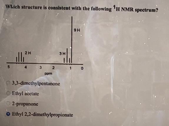 Solved Which structure is consistent with the following 1H | Chegg.com