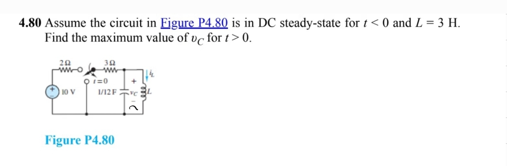Solved 4.80 ﻿Assume the circuit in Figure P4.80 ﻿is in DC | Chegg.com