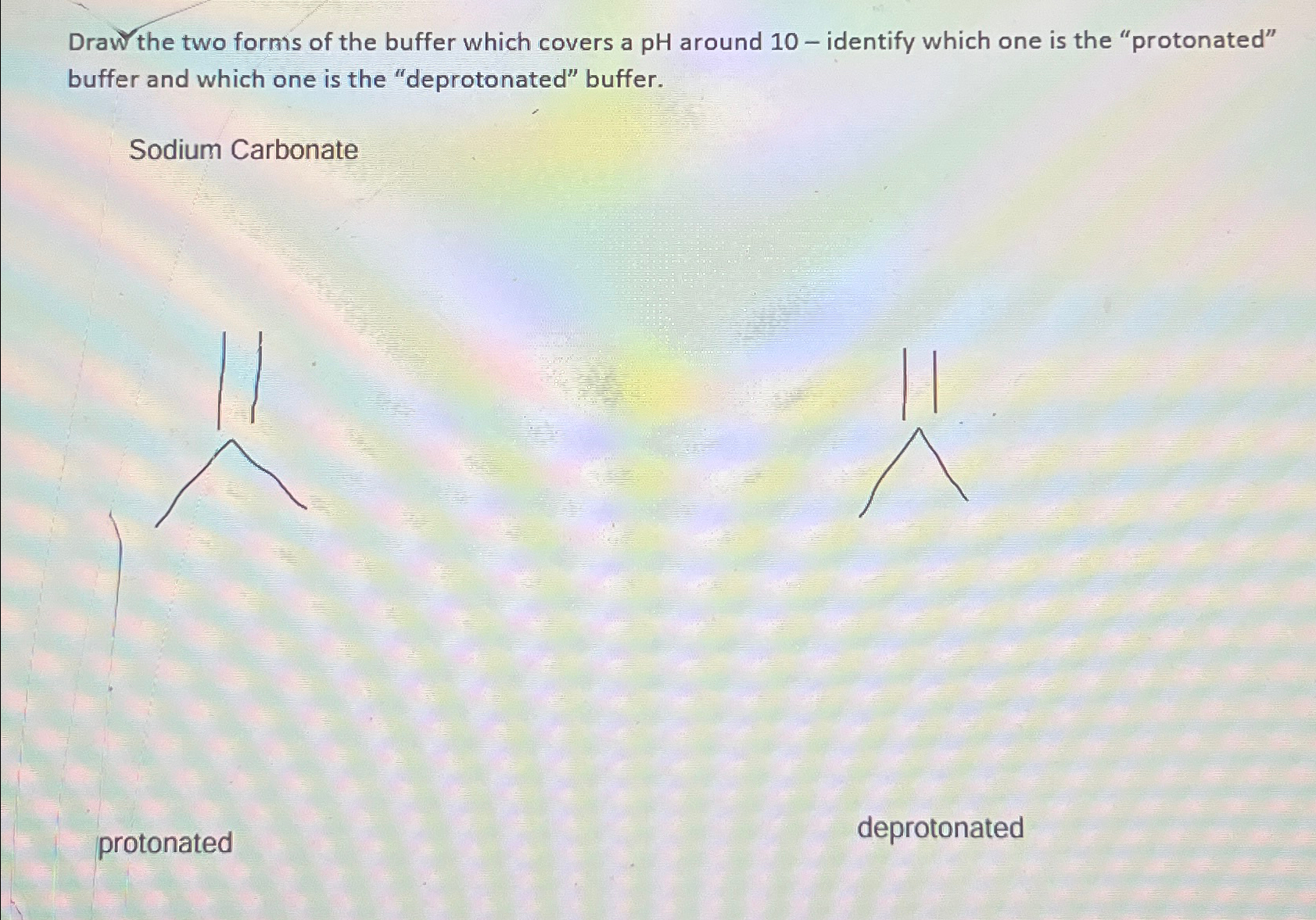 Solved Draw protonated and deprotonated forms of sodium | Chegg.com