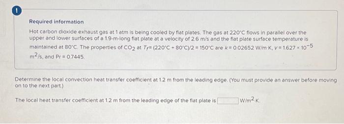 Solved Required information Hot carbon dioxide exhaust gas | Chegg.com
