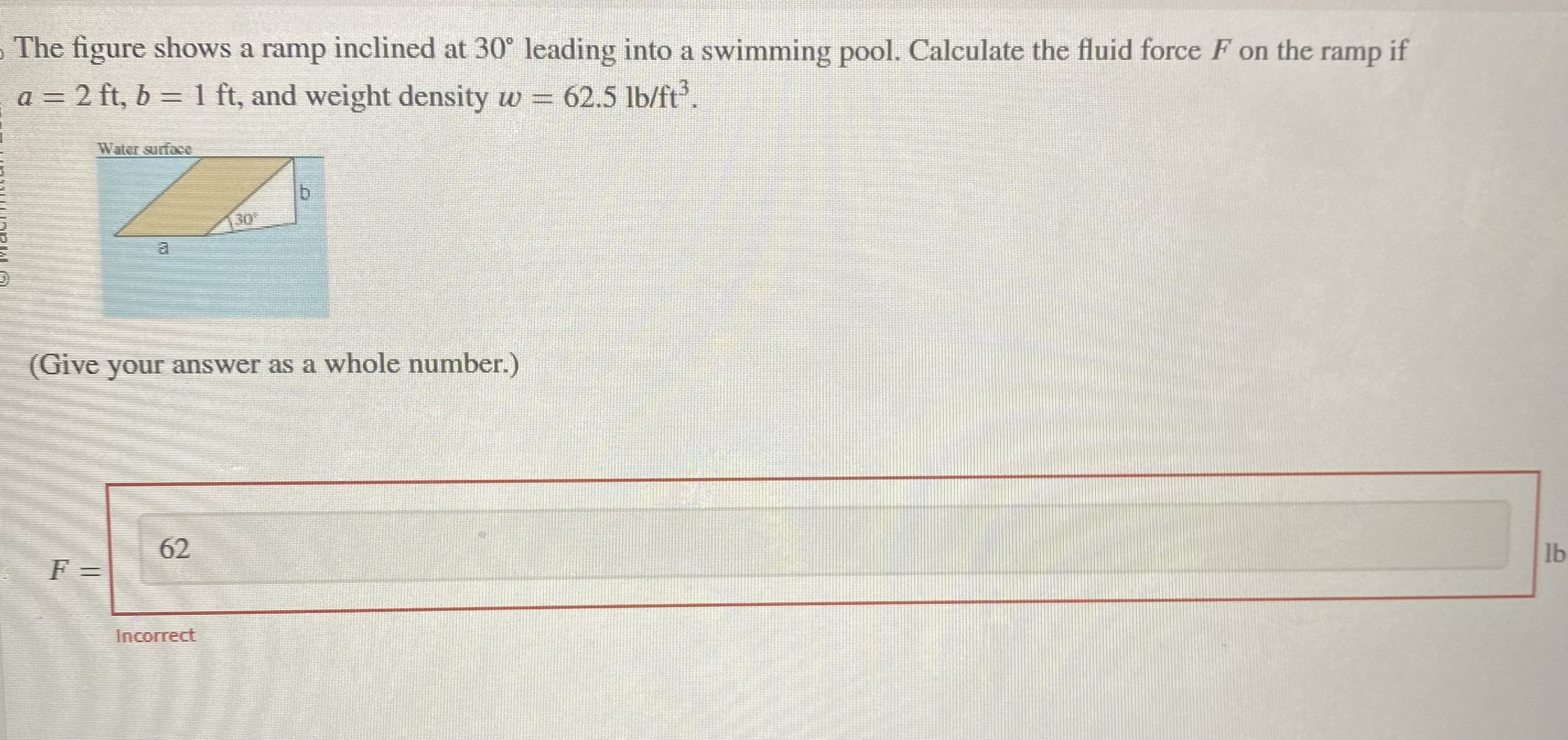 Solved The figure shows a ramp inclined at 30° ﻿leading into | Chegg.com