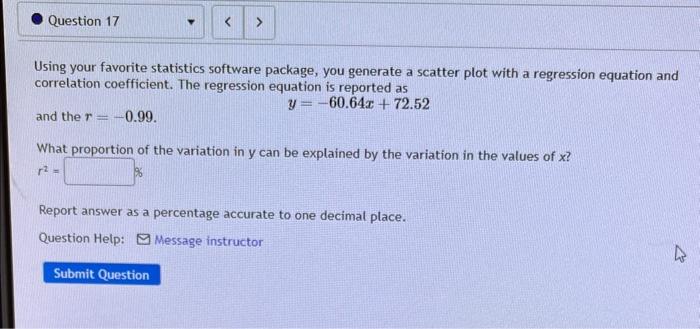 Solved Using your favorite statistics software package, you | Chegg.com