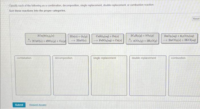 Classify each of the following as a combination, | Chegg.com