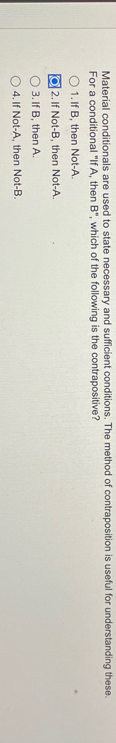 Solved Material conditionals are used to state necessary and | Chegg.com