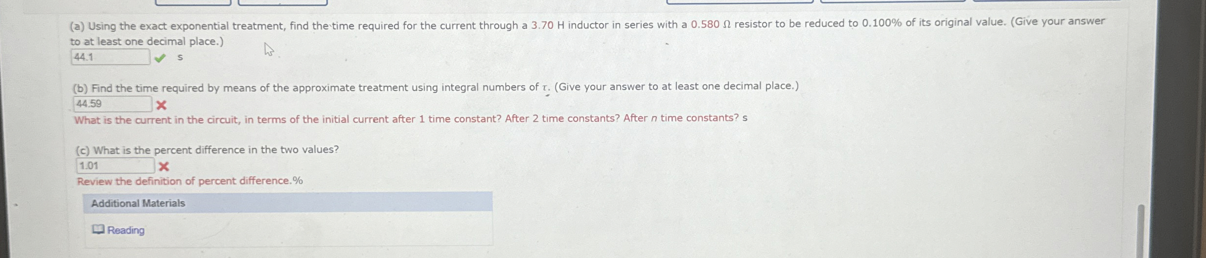 Solved to at least one decimal place.)(b) ﻿Find the time | Chegg.com
