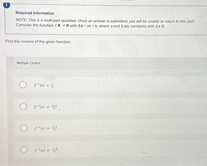 Solved Required information NOTE: This is a multi-part | Chegg.com