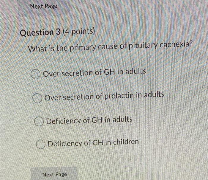 Solved Next Page Question 3 (4 points) What is the primary | Chegg.com
